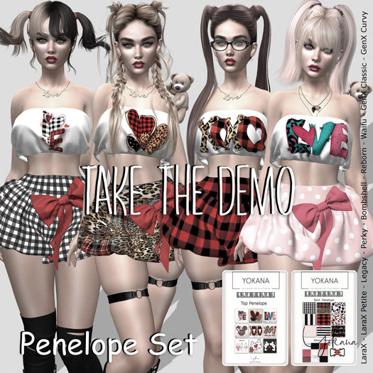 Second Life Marketplace - Yokana - Penelope Set Demo
